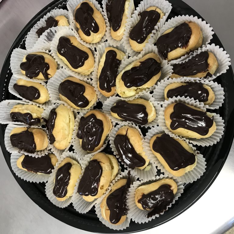 Mini Eclairs Tray (45 pieces) - Azucar Bakery